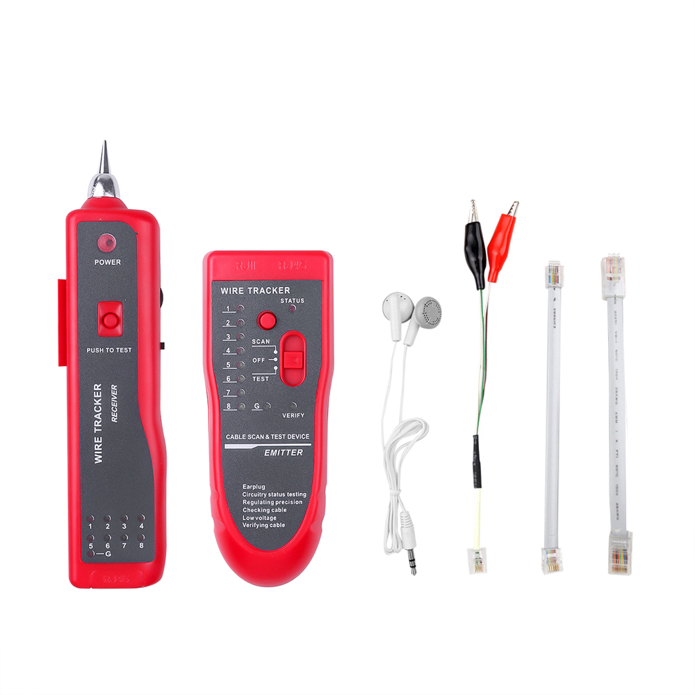 Network Cable Tester Lan Telephone Wire Tracker Diagnose Tone Tracer For Stp Utp Cat5 Cat6 Rj45