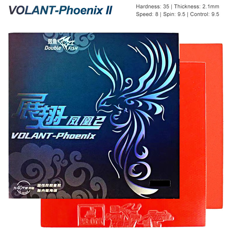 DOUBLE FISH VOLANT-Pheonix Table Tennis Rubber for Loop with Fast ...
