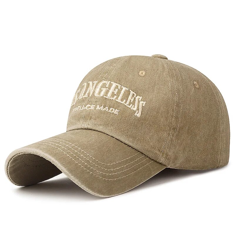 New Soft Top Washed Vintage Coated Cloth Cap Three-Dimensional ...