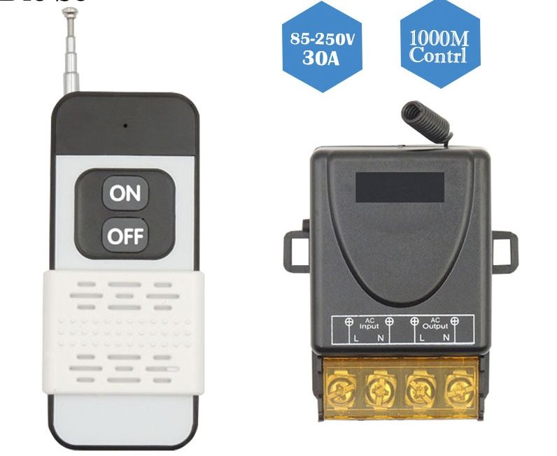 1000M Long Distance 30A Wireless Remote Control Switch With 30A R ...