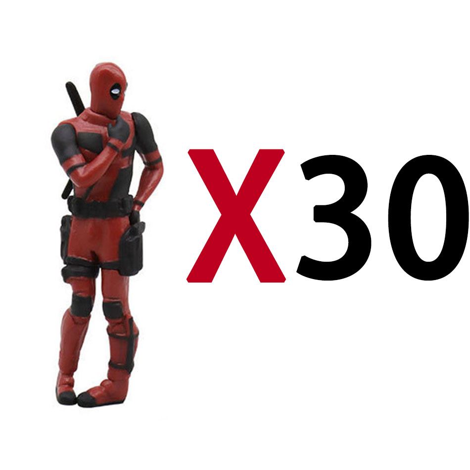 Anime Deadpool 2 Action Figure Sitting lying Posture Model Anime X-Men ...
