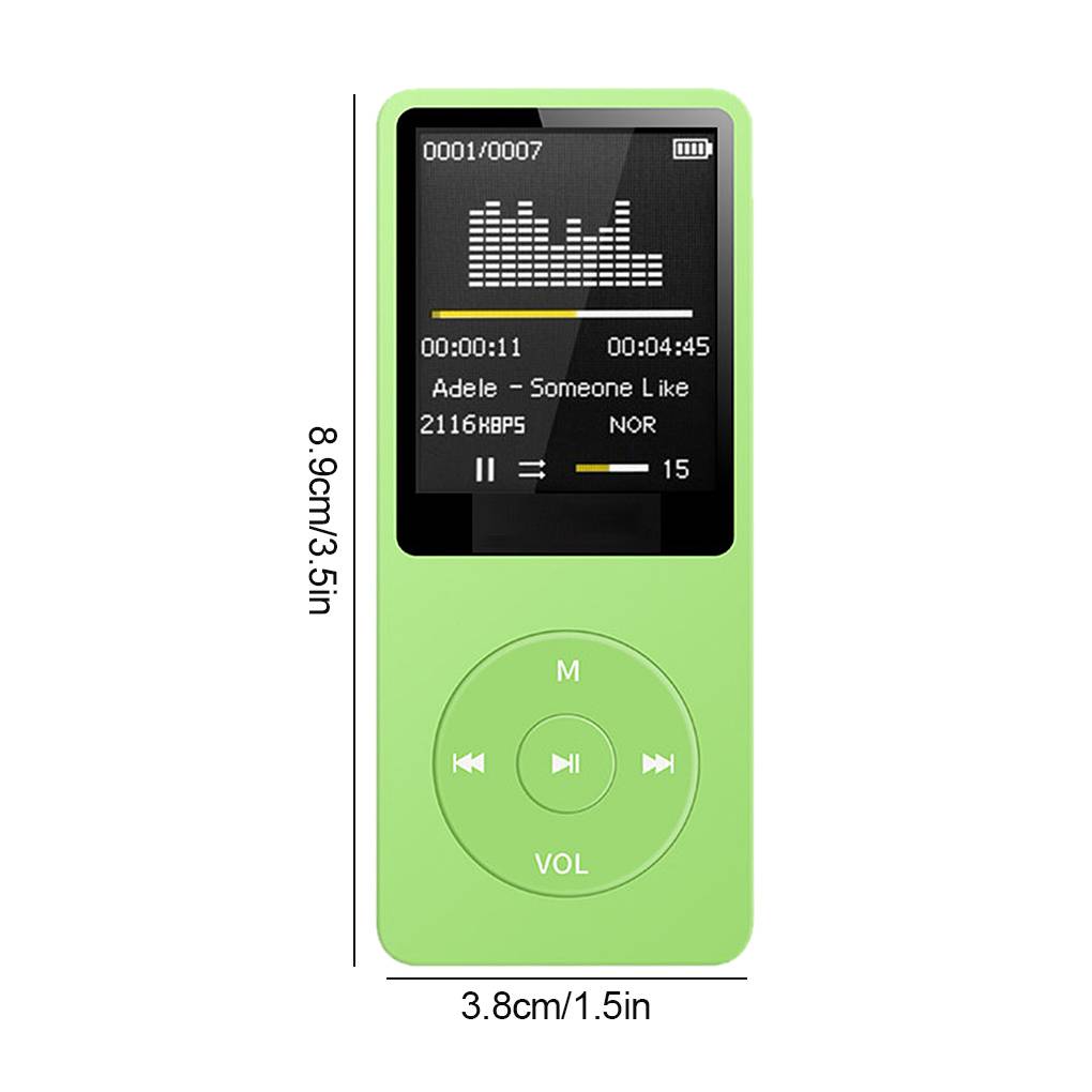 Portable MP3 Player Rechargeable Record Noise Conduction Media Lossless ...