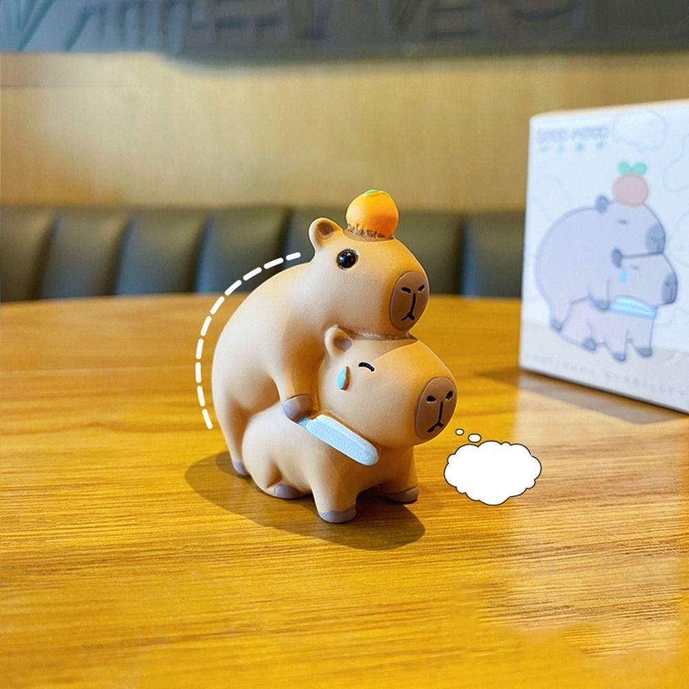 Capybara Model Figure Capybara Resin Ornaments for Women Creative Trend ...