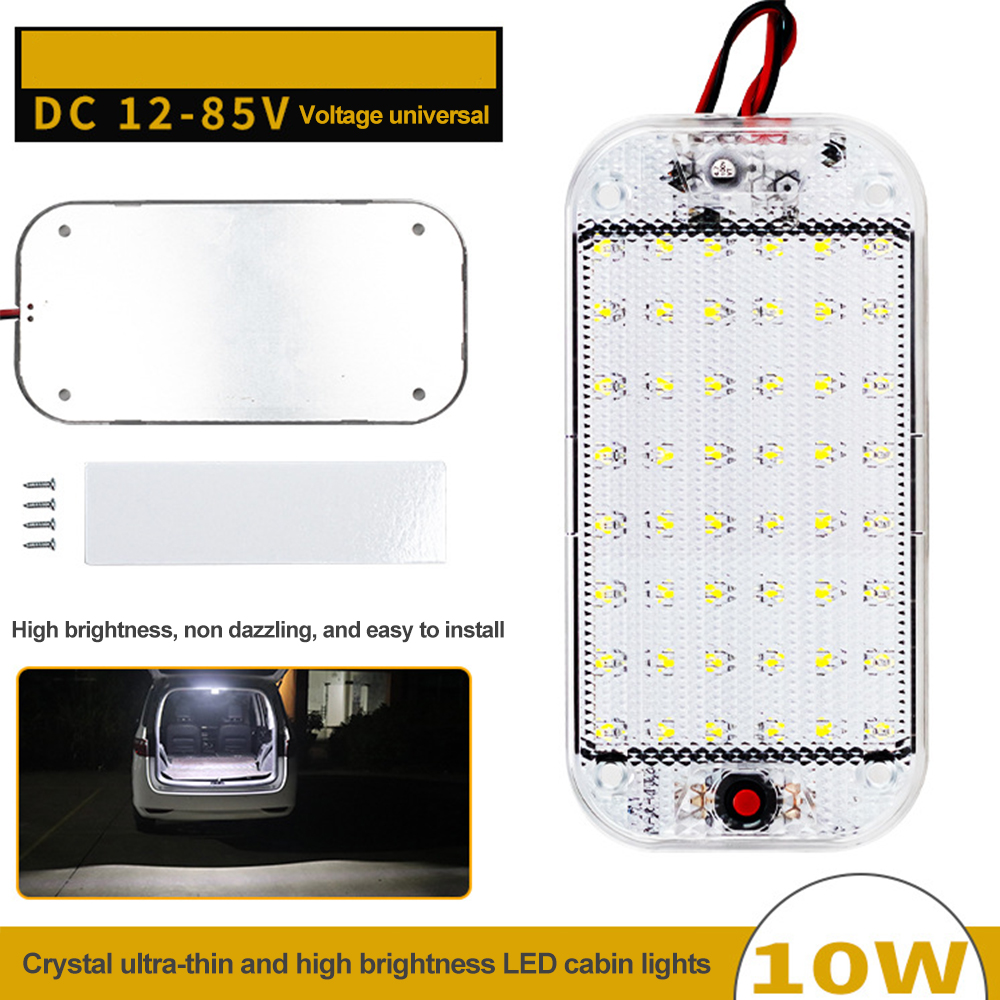 NEW 48/72LED 12V-80V LED Car Vehicle Interior Dome Roof Ceiling Reading ...