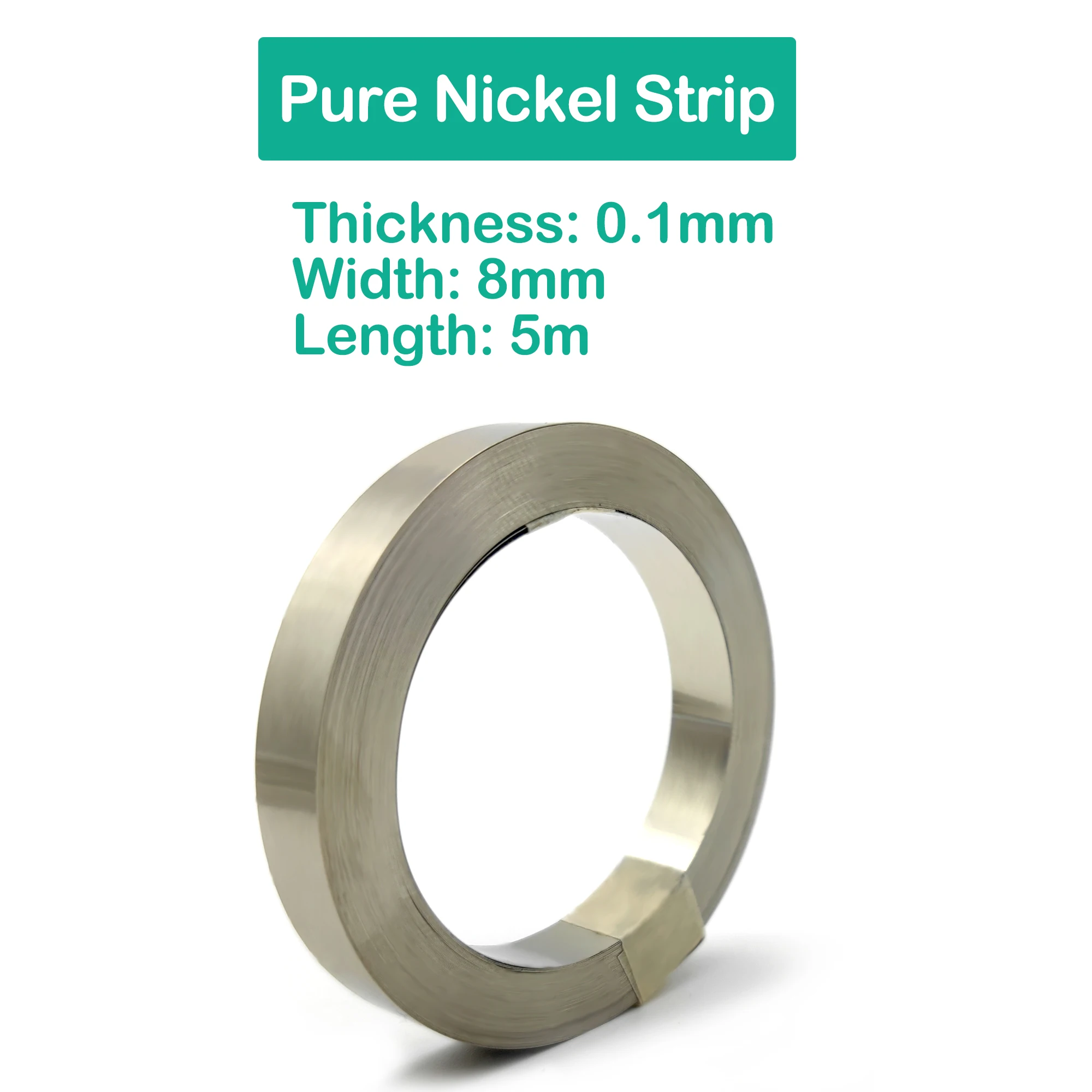 5M/Roll Pure Nickel Strips For Lithium Battery Pa Welding 99.6% Purity ...