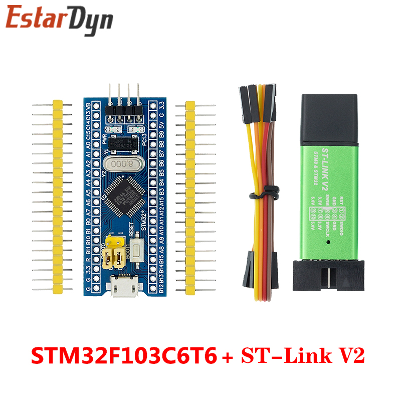 Original ST-LINK V2 Simulator Download Programmer Original STM32F103C8T6 STM32 Minimum System ...
