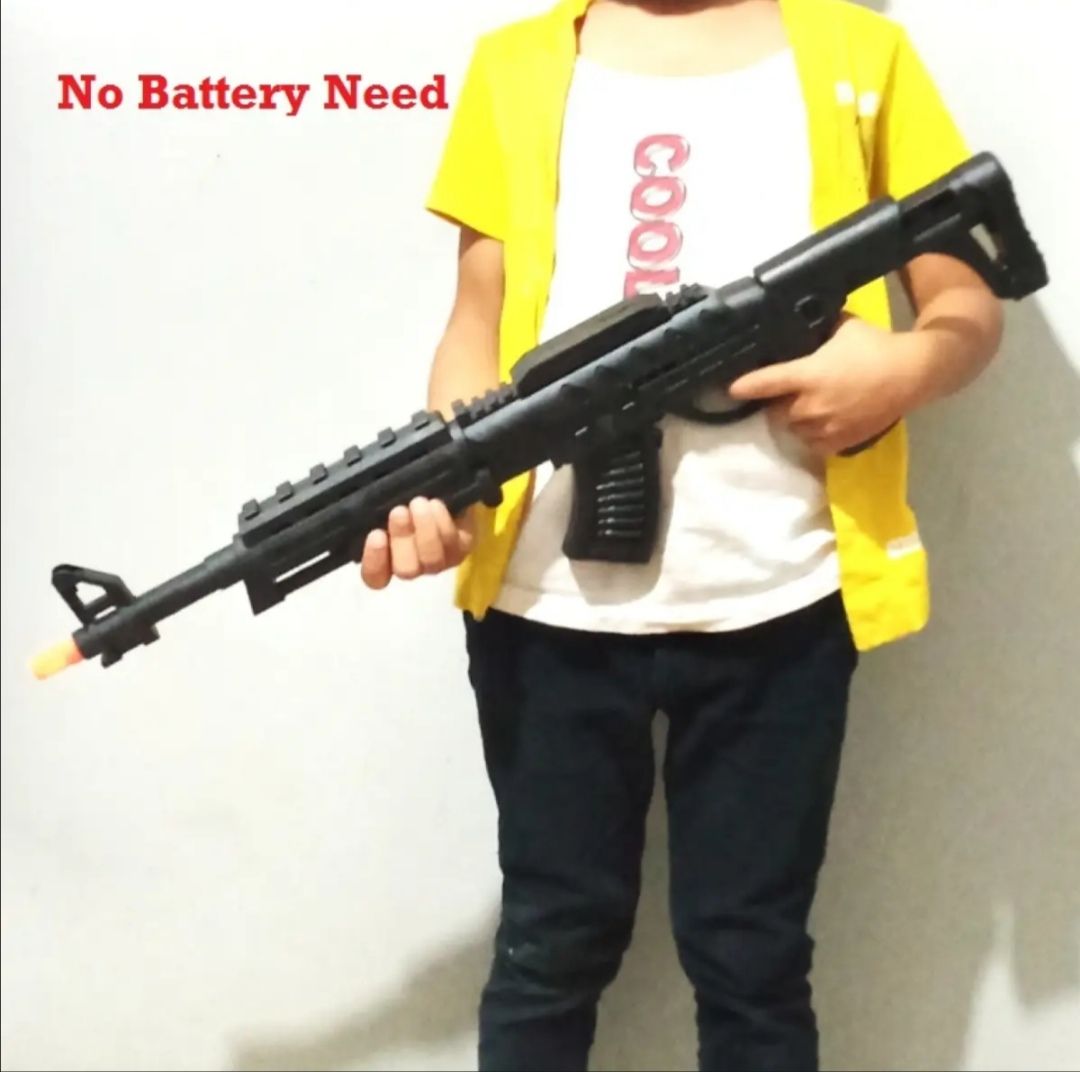 Super Long battery free Machine Gun fire gun toy 60cm | Daraz.lk