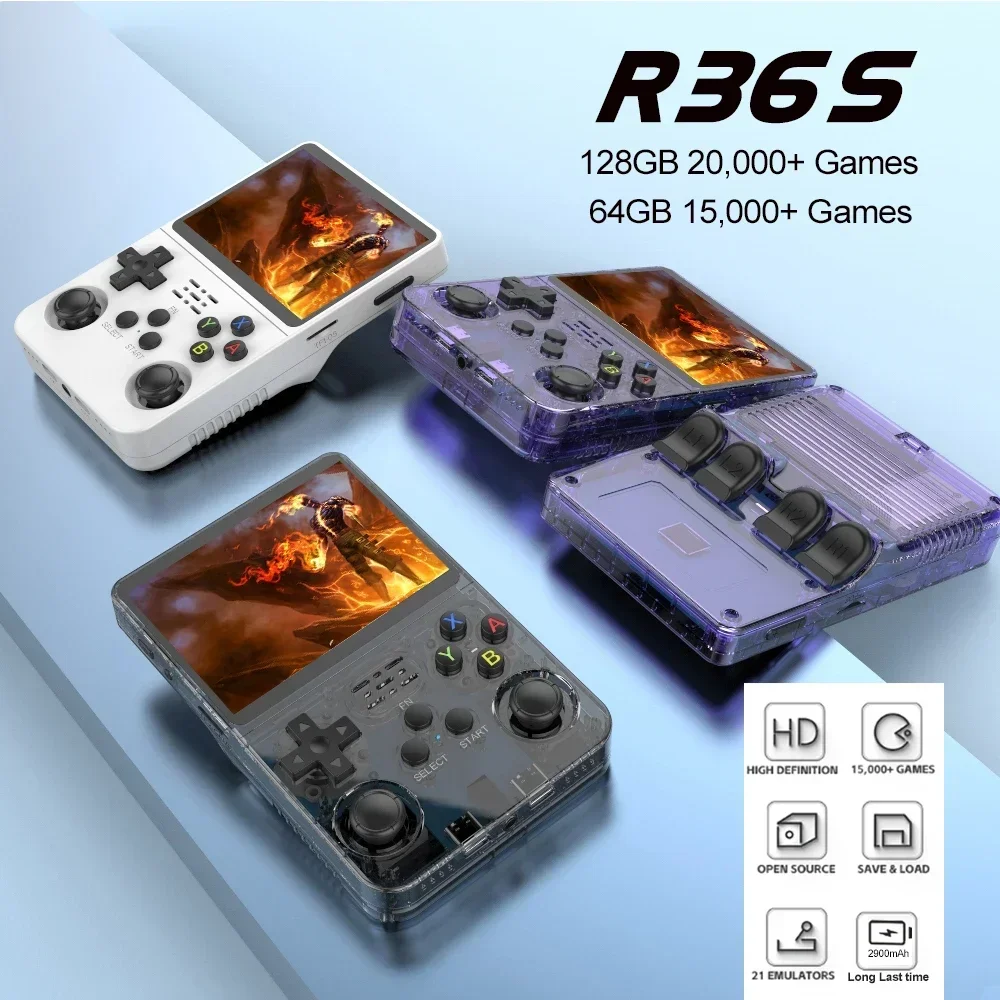 Open Source R36S Retro Handheld Video Game Console Linux System 3.5 ...
