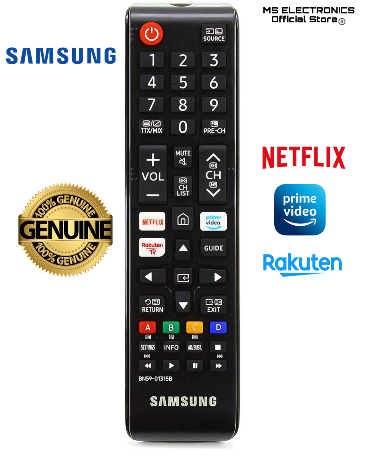 Genuine Samsung Smart Led Tv Remote Controller | Daraz.lk