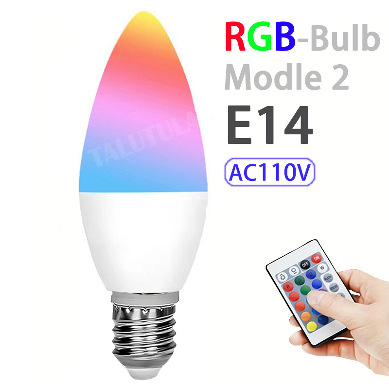 16 Colors RGB Bulb LED Multicolor Bulb E27 Base 220V Household Lighting ...