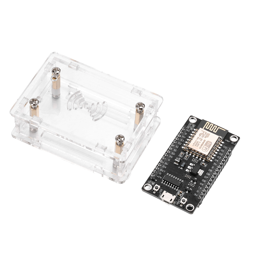 Transparent Acrylic Protective Case for NodeMcu Lua ESP8266 CP2102 ...