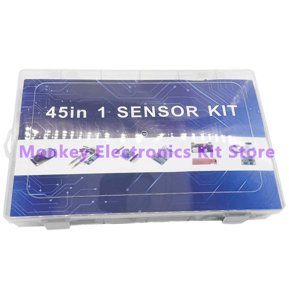 45 Kinds in 1 Sensors Modules Starter Kit For Arduino Raspberry Pi ...
