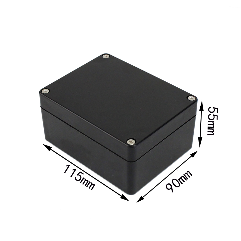 Black Box Outdoor Waterproof Case Plastic Box Electronic Project Case ...