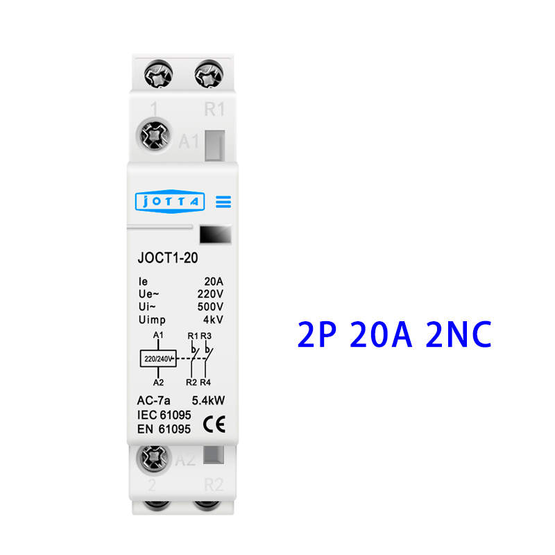 2P 16A/20A/25A 220V/230V 50/60Hz Din Rail Household AC Contactor 1NO ...