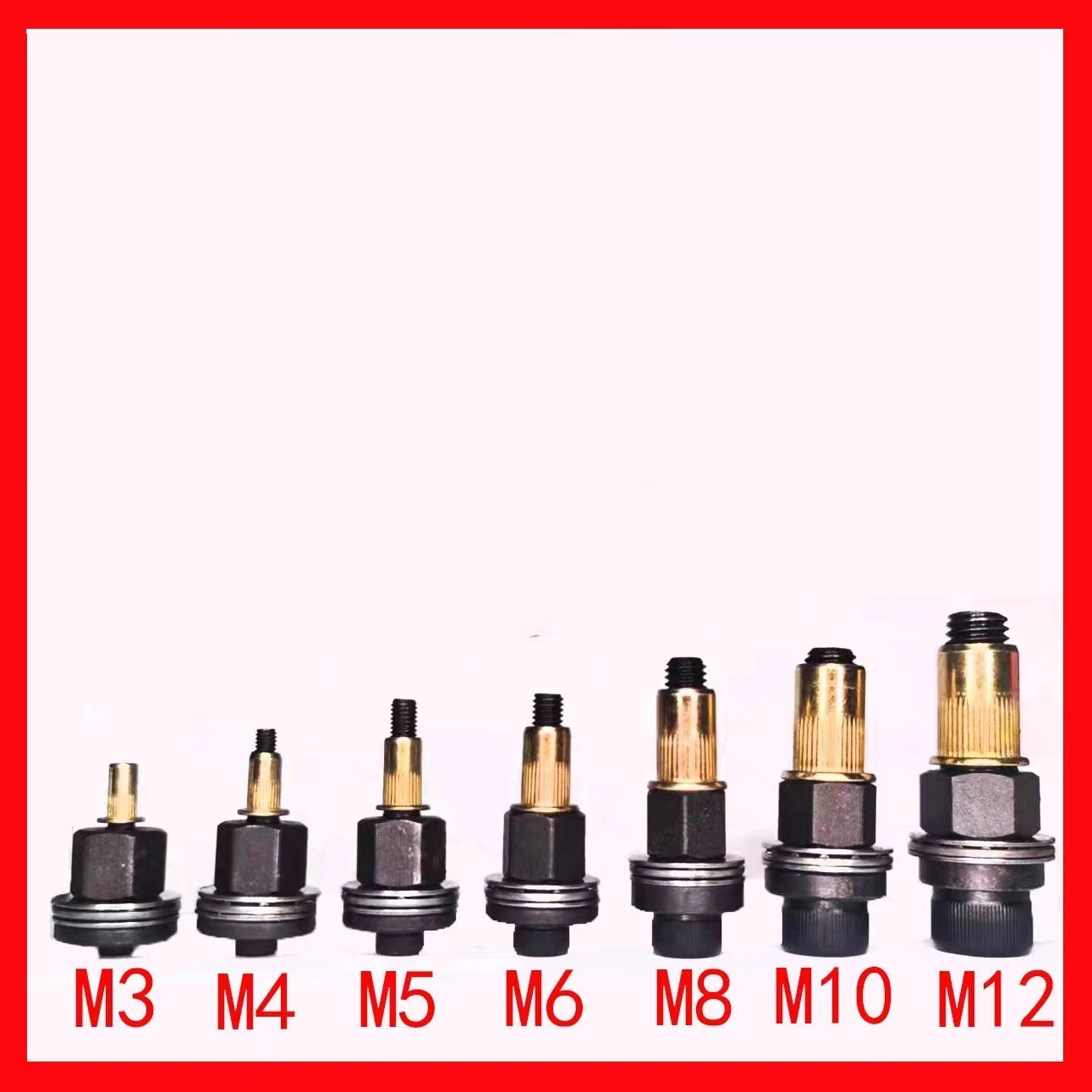 1PC M3 M4 M5 M6 M8 M10 M12 Hand Rivet Nut Gun Head Nuts Simple ...