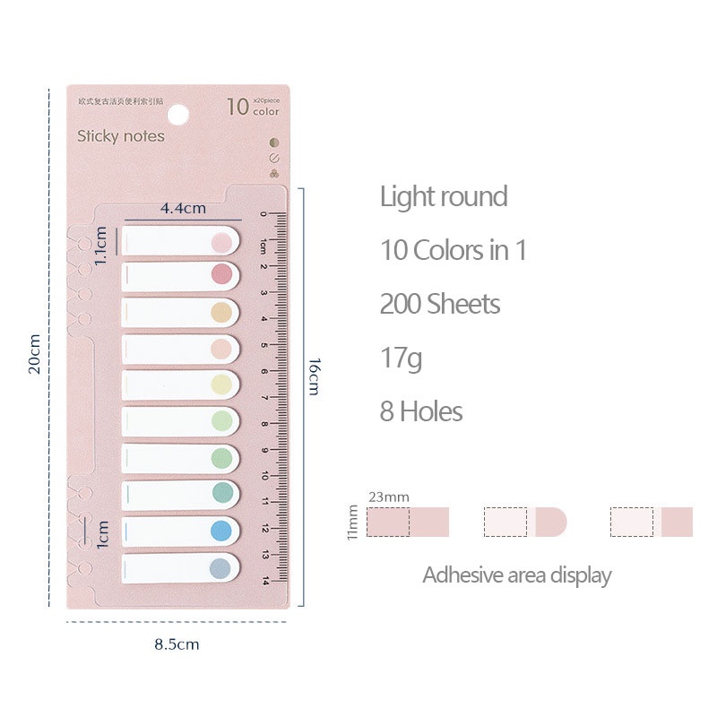 Kawaii Stickers 200 Sheets Bookmarks Memo Pad Cute Notepad Sticky Notes ...