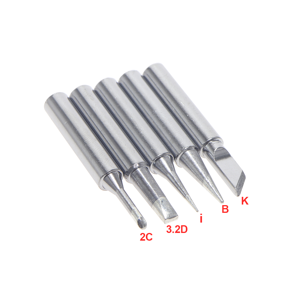5Pcs 900M-T Pure Copper Soldering Iron Tip Soldering iron BGA Soldering Station Lead-free Solder ...