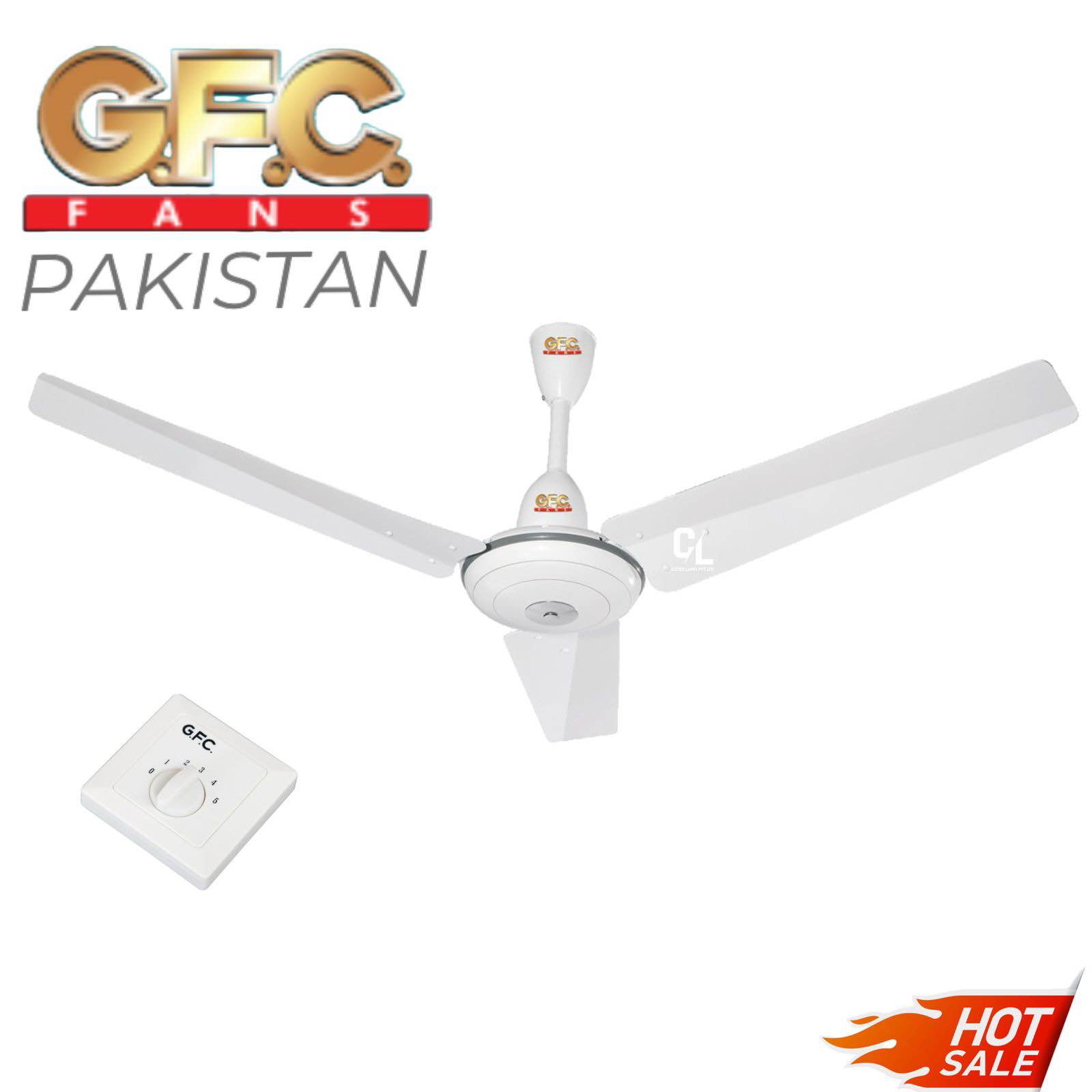 GFC Pakistan Ceiling Fan White 56inch / 36” 01 Year Company Warranty | Daraz.lk