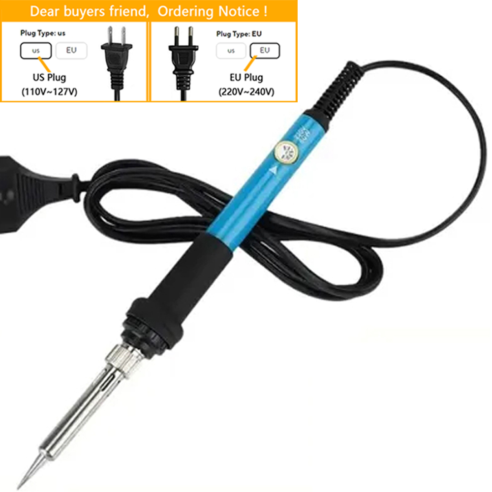 10-IN-1 Electric Soldering Iron NEW 60W Adjustable Temperature ...