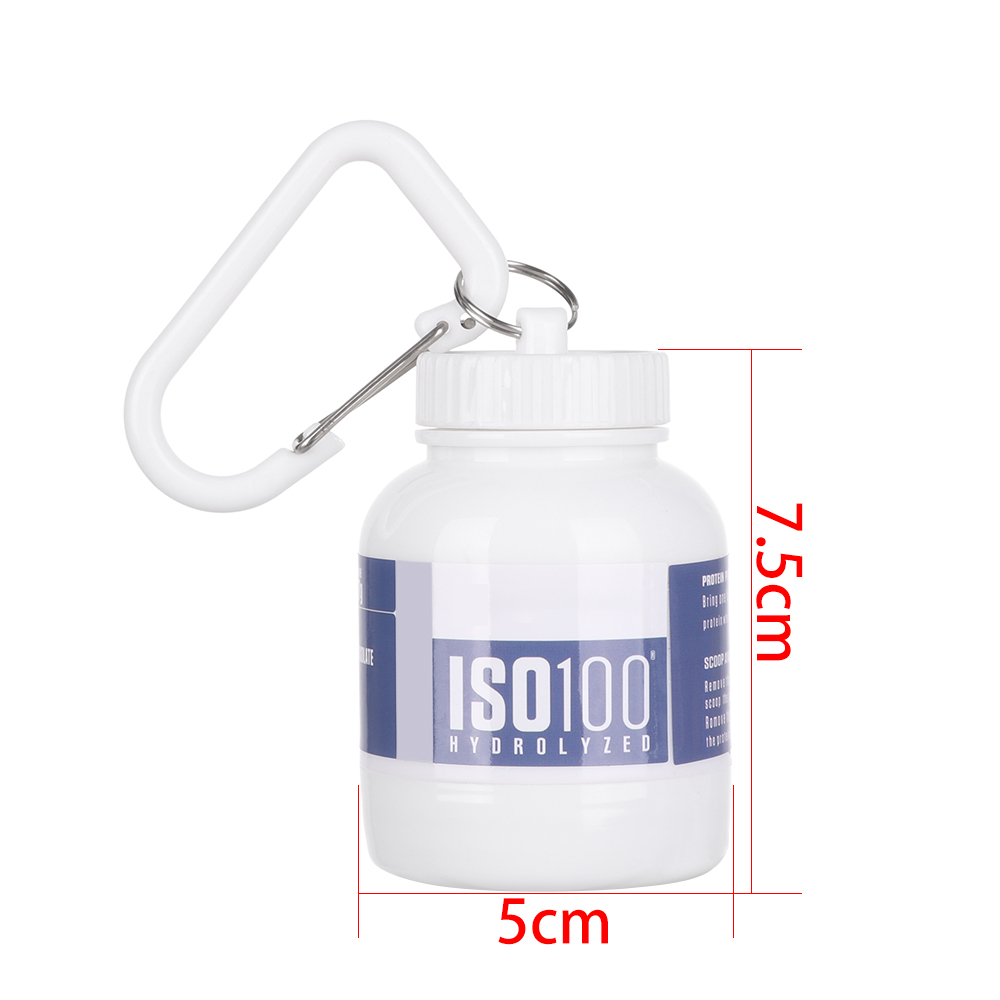 Mini Portable Protein Powder Bottles with Keychain Health Funnel ...