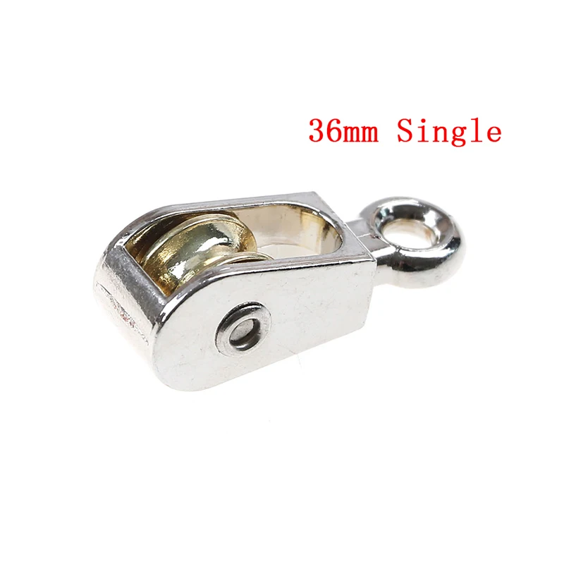 36mm Metal Sheave Zinc Alloy Fixed Pulley Crown Block And Tackle ...