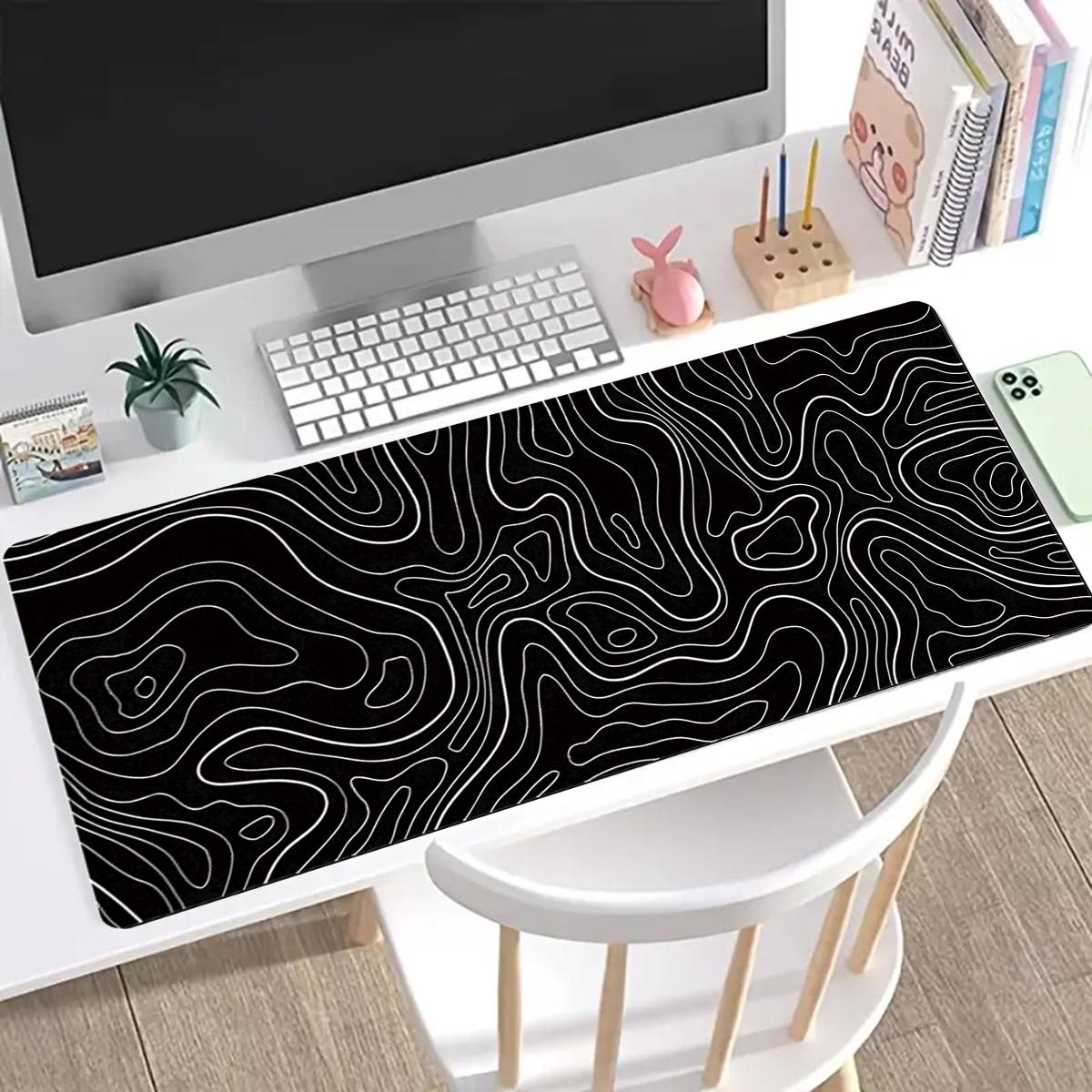 1Pcs Gaming Mouse Pad Large Keyboard Pad 31.5 x 11.8in Topographic ...