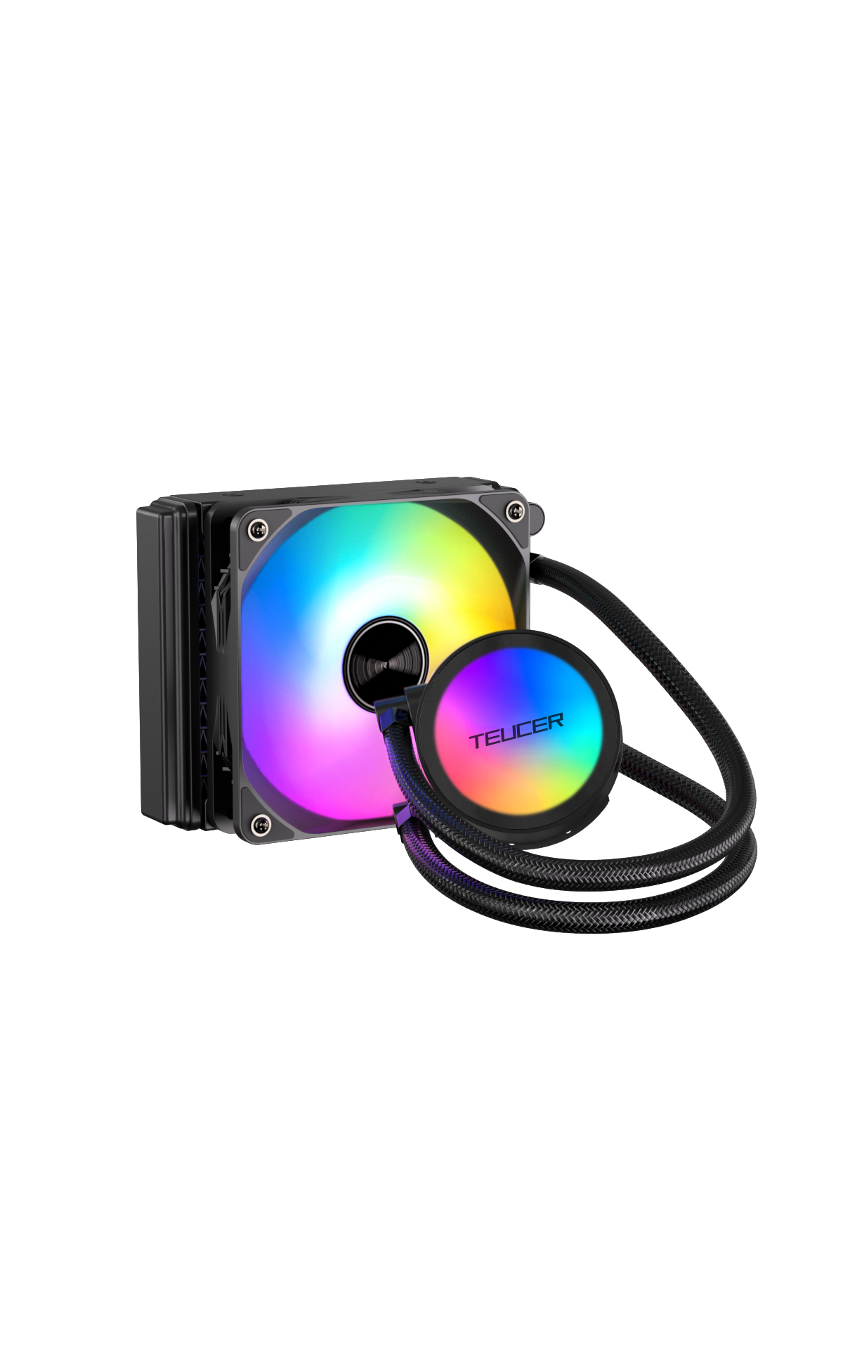 TEUCER RGB CPU Water Cooler 120/240/360mm All In One CPU Liquid Cooling ...