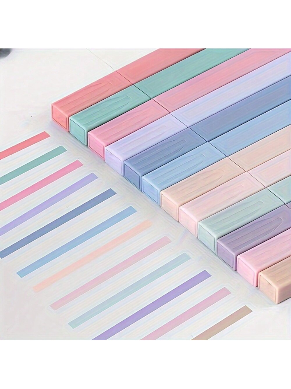 12/6/24-Piece Pastel Highlighter Set - Ink-Free & Smudge-Proof for ...