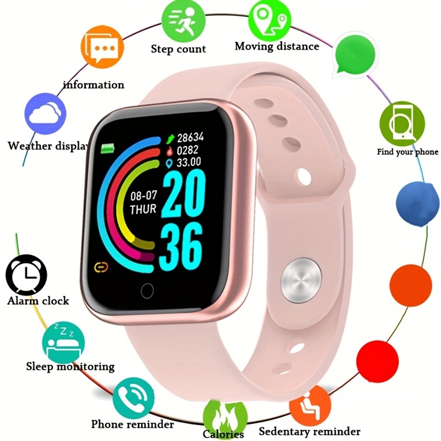 Smart Watch Sport Men Fitness Monitoring Woman Smartwatch Bluetooth Connection Message Remind ...