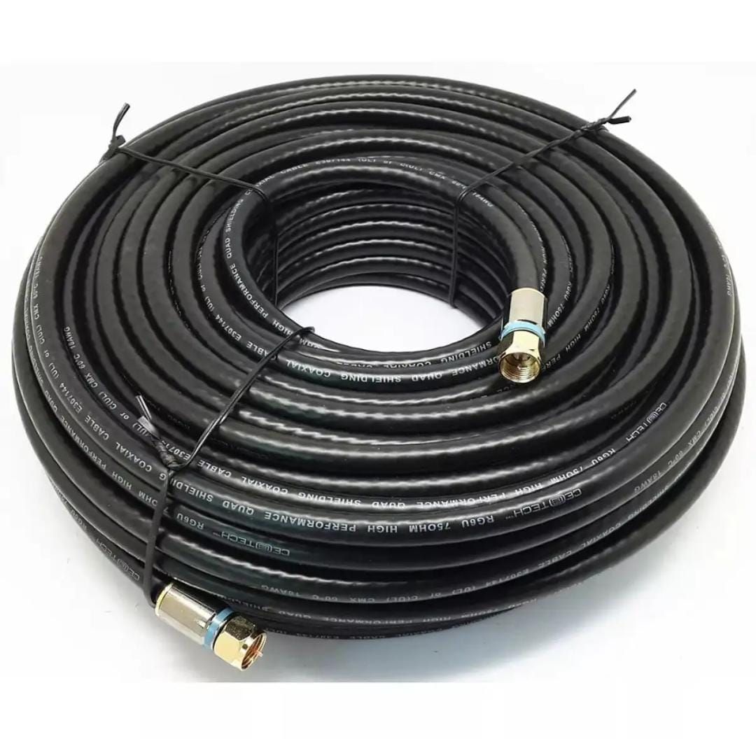 Coaxial Antenna Cable 15M (75 Oms 5C2V) With 2 F-Connectors | Daraz.lk