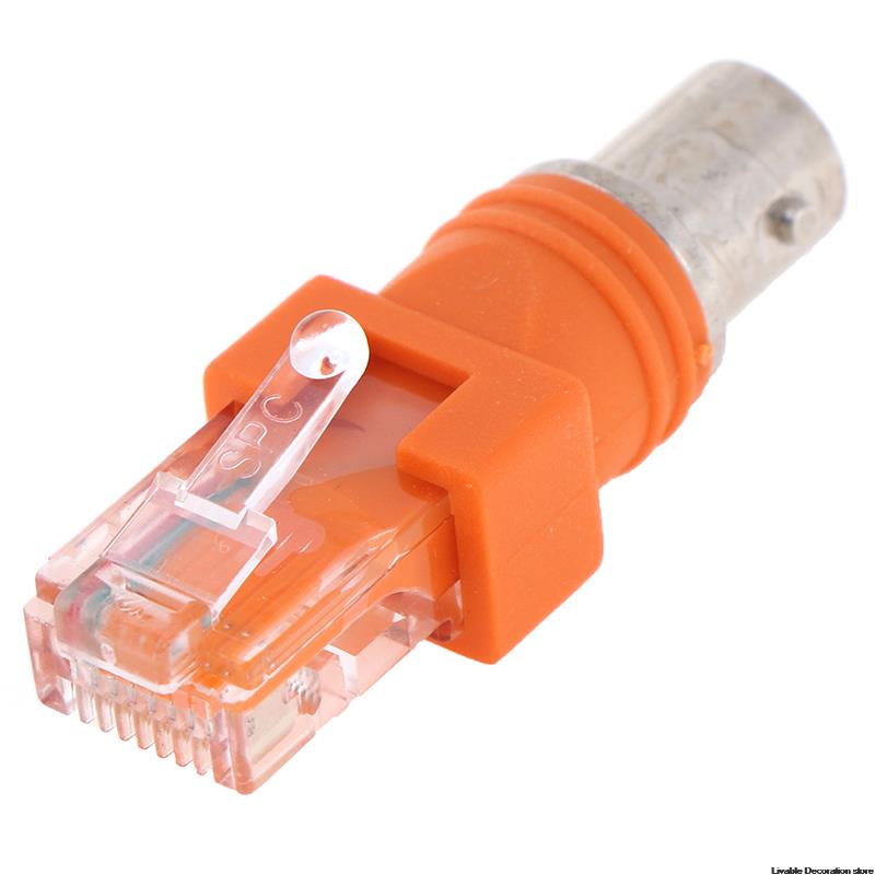 RF Female To RJ45 Male Coaxial Barrel Coupler Adapter Coax Adapter ...