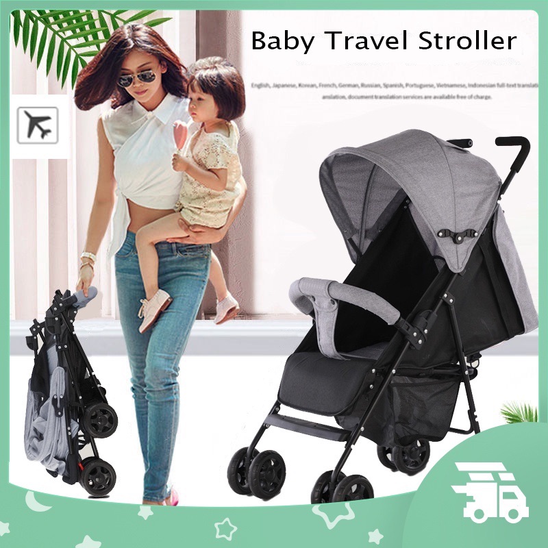 Baby Foldable Stroller Toddler Walker Foldable Stroller GO Cart ...