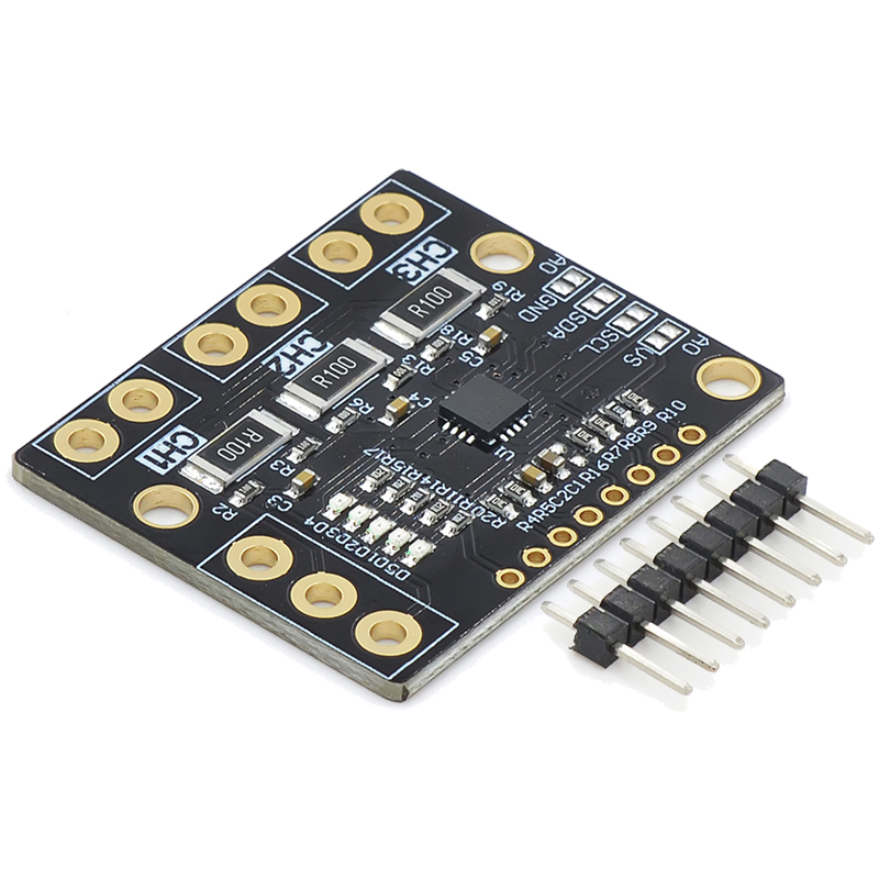 I2C SMBUS INA3221 Triple-Channel Shunt Current Power Supply Voltage Monitor Sensor Board Module ...