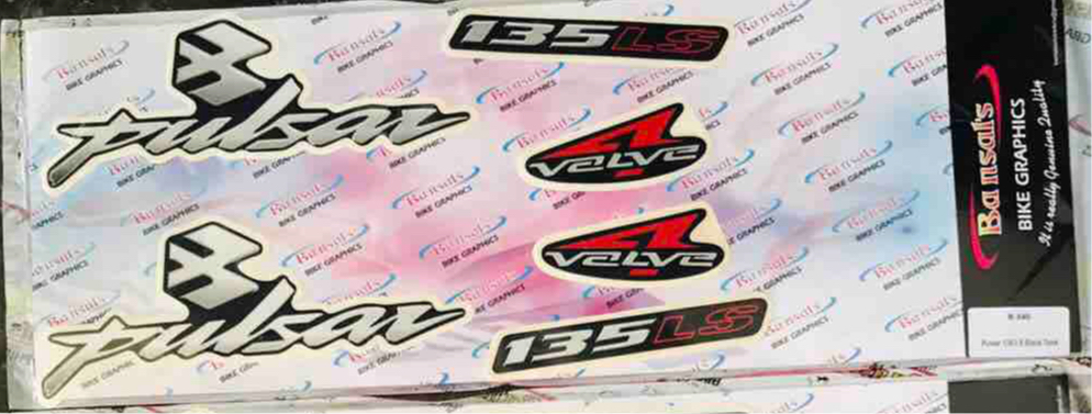 Pulsar 135 old model full set stickers | Daraz.lk