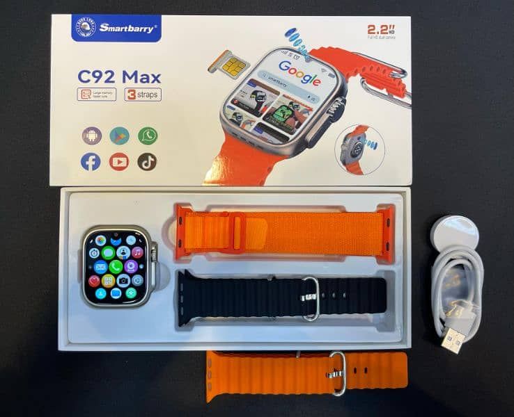 Smartbarry C92 Max Version 2.0 | 6GB 64GB Real Smart Watch | 5G Sim 2024 Model | Daraz.lk