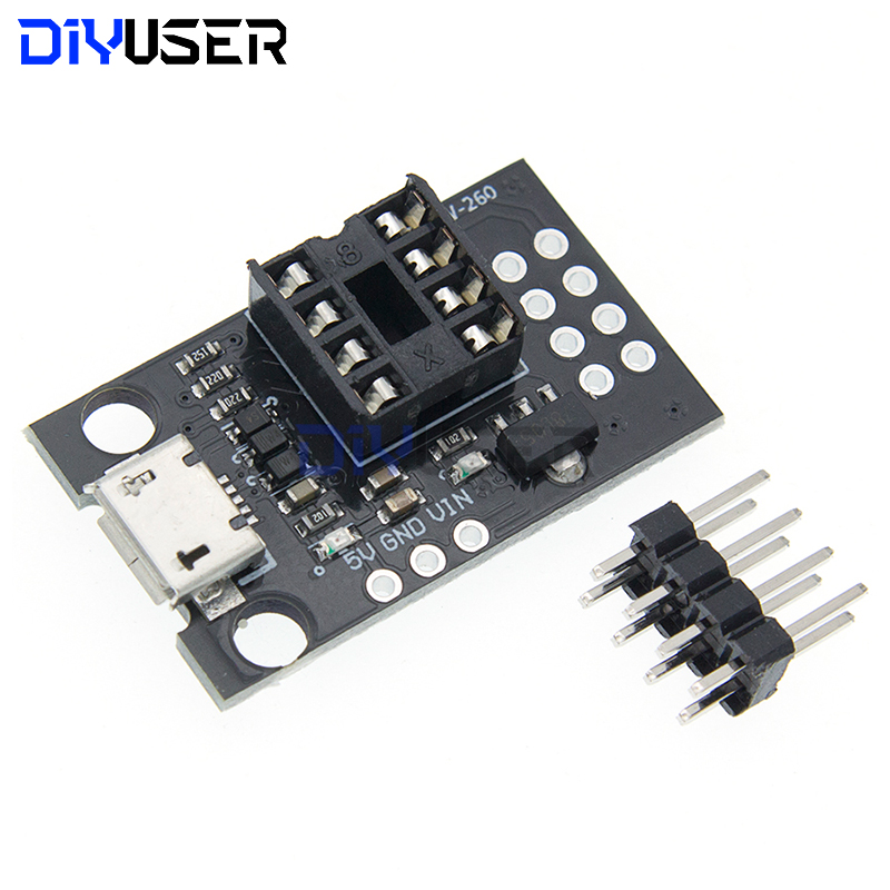 DIYUSER ATtiny13A / ATtiny25 / ATtiny45 / ATtiny85 Pluggable ATTINY ...