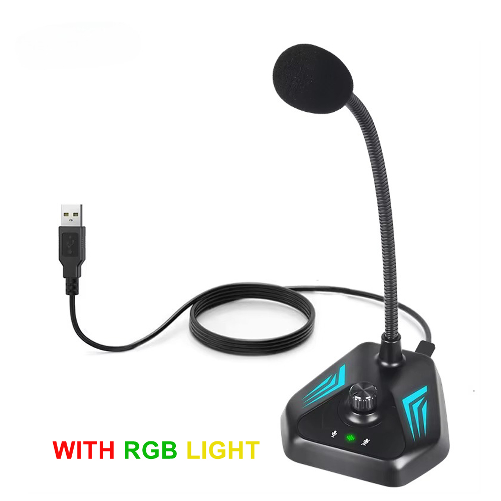 USB Gooseneck Condenser Microphone Wired Conference Recording Voice ...
