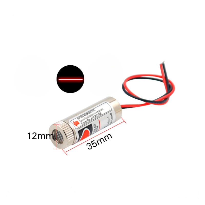 650nm 5mW Red Point / Line / Cross Laser Module Head Glass Lens ...