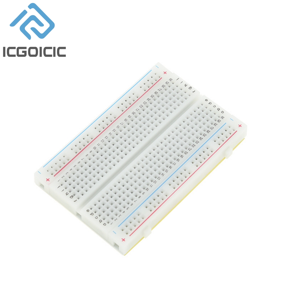 MB102 Breadboard 400 830 Point Solderless PCB Bread Board Test Develop ...