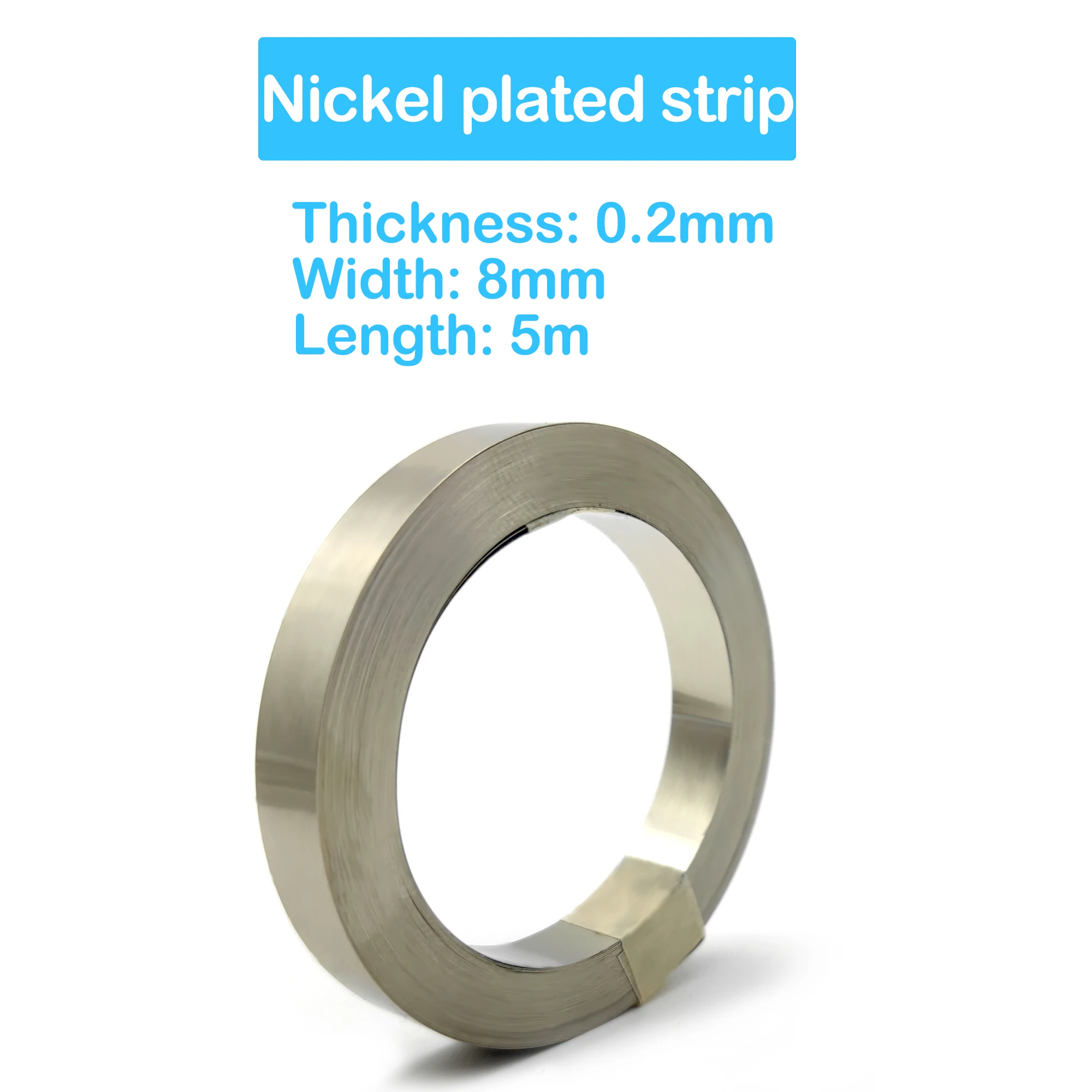 5M/Roll Pure Nickel Strips For Lithium Battery Pa Welding 99.6% Purity ...