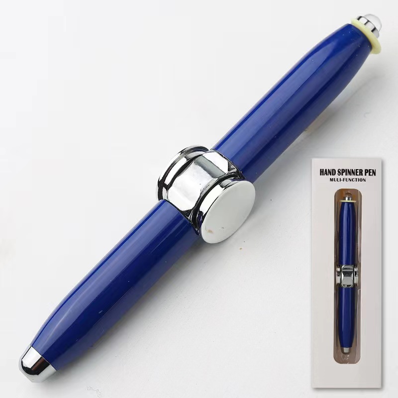 Led Fingertip Spinning Pen Fidget Anxiety Decompression Gyro Metal ...