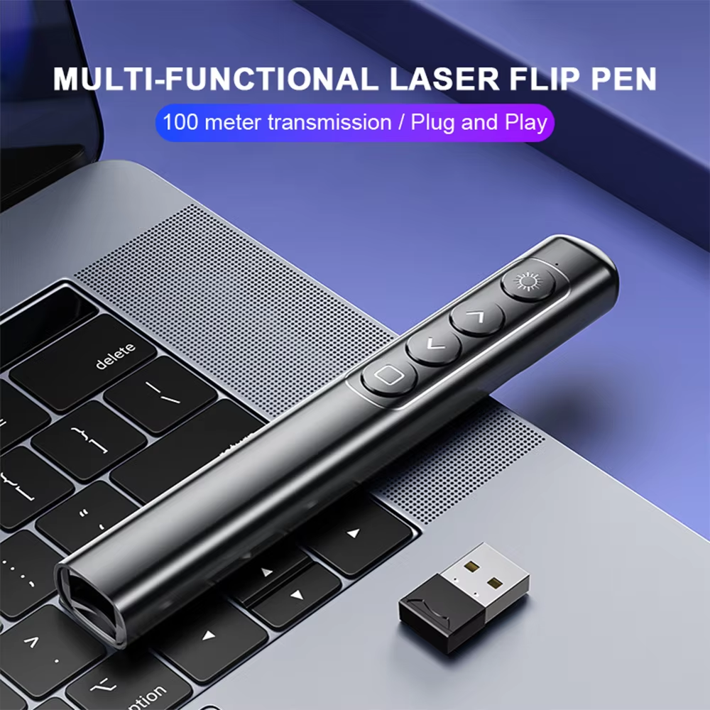 Laser Presentation Pointer 2.4G Wireless Demonstration Remote Control ...
