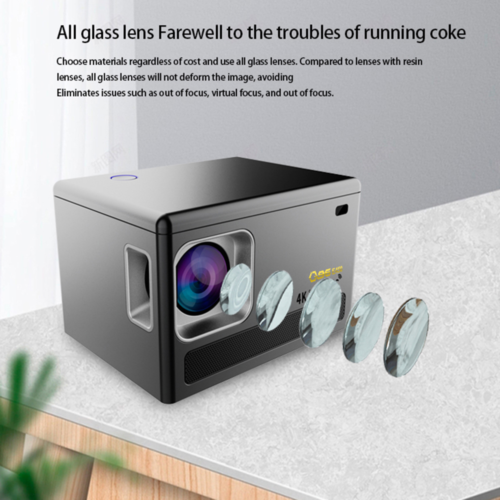 E450 Mini Portable 8K HD Projector Ultra High Definition Memory USB ...