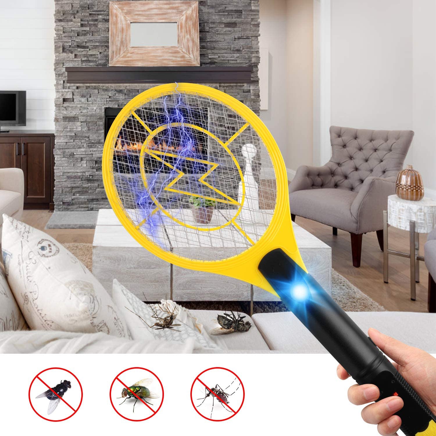 Electronic Rechargeable Mosquito Bat Racket | Daraz.lk