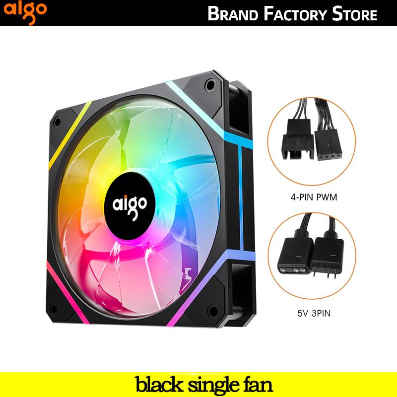 Aigo AM12PRO RGB FAN Ventoinha 120mm Pc Computer Case Fan PWM 12cm ...