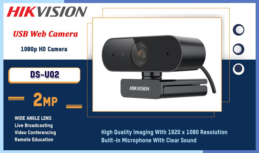HIKVISION 2MP WEB USB SUPPORT CAMERA WITH VIDEO RECORD CAMERA | Daraz.lk