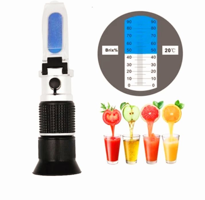 Sugar Brix Meter Refractometer ,Suger content of Fruit and other drinks ...
